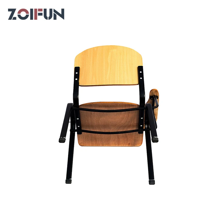 School Furniture Wooden Stackable Student Reading Writing Chair With ...