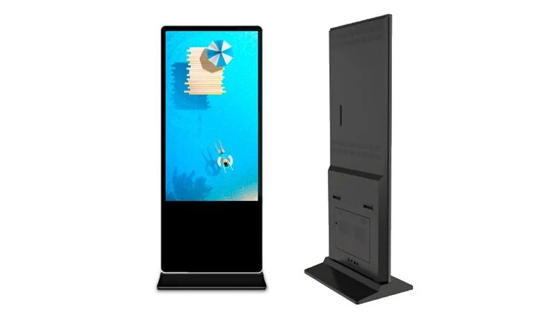 55 Inch Indoor Lcd Floor Standing Advertising Display Touch Interactive ...