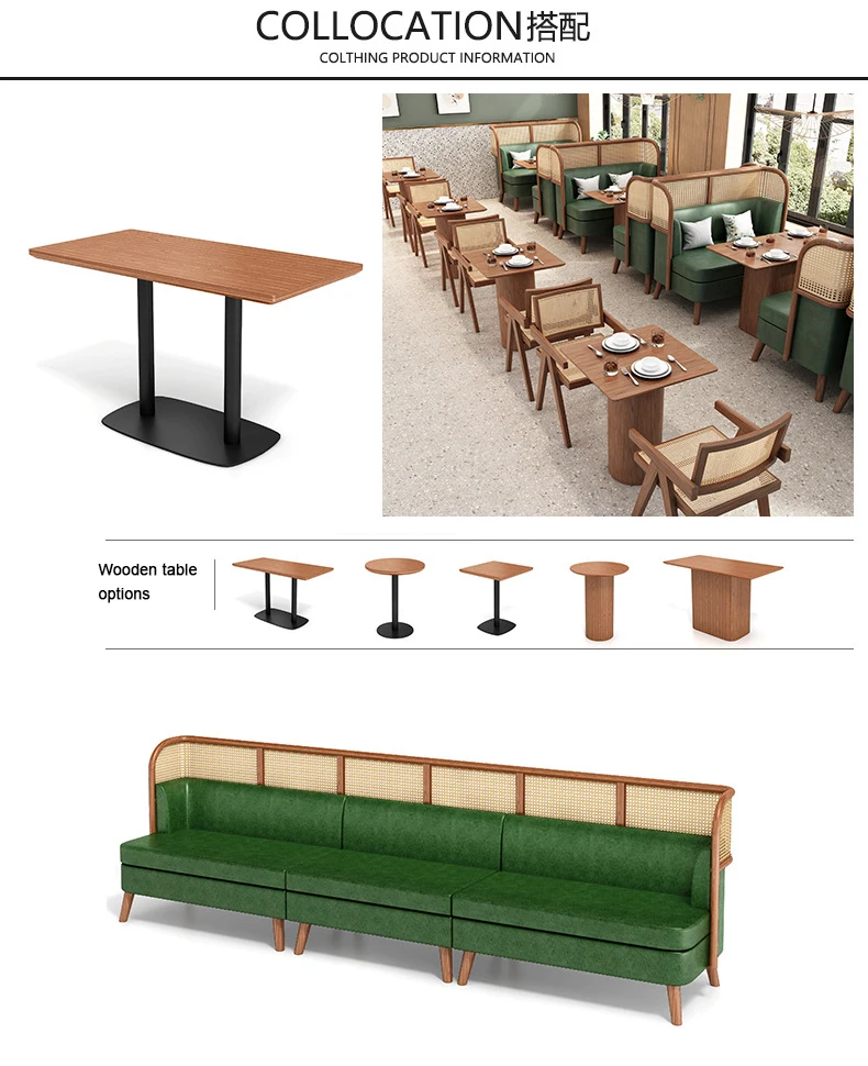 Cheap Restaurant Booth Set Table And Chair Furniture Custom Color ...
