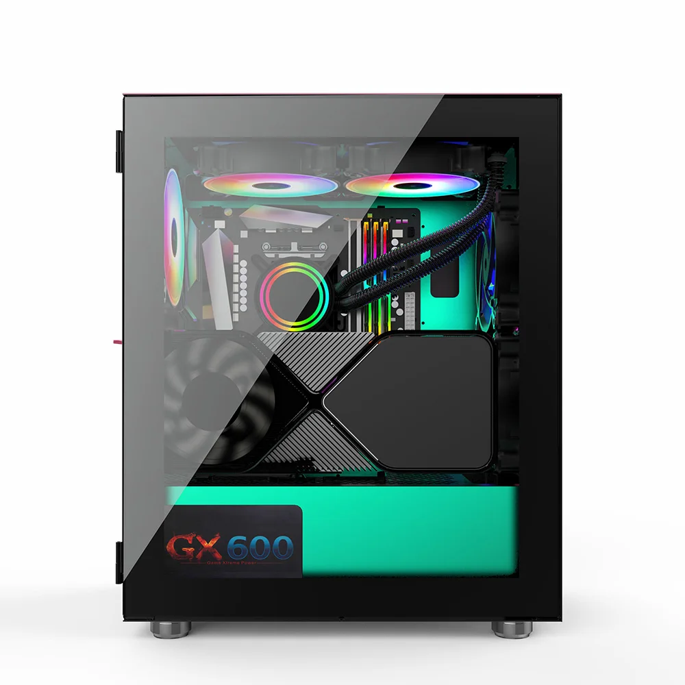 Wholesale Micro-atx Pc Gaming Computer Case With Side Tempered Glass ...
