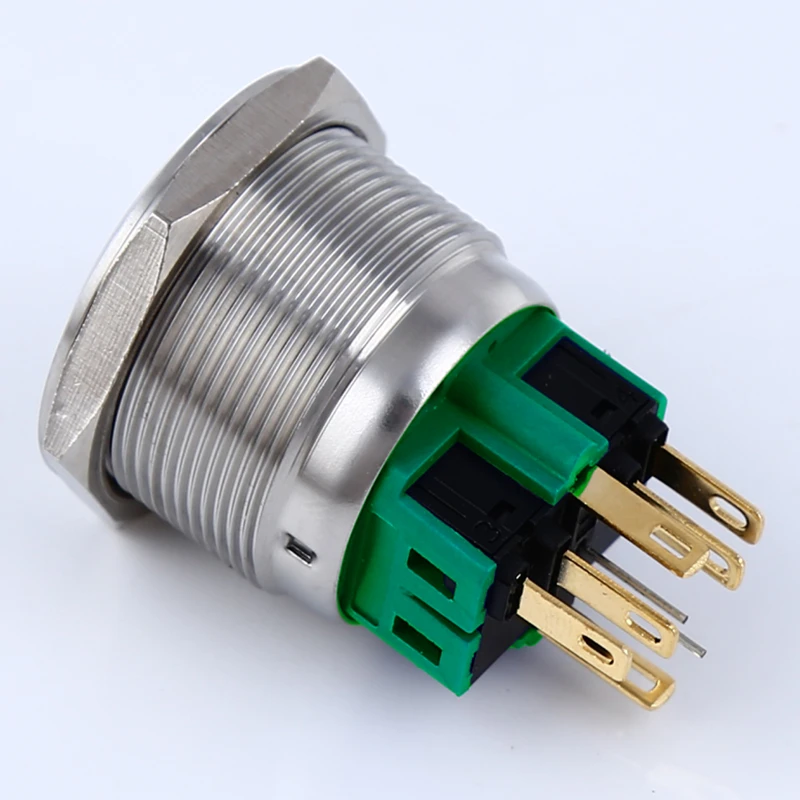ELEWIND 25mm Black Aluminium or Stainless Steel RGB 3 Led Three Color ...