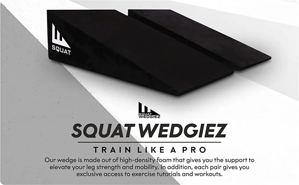 Black Triangle Squat Wedgiez Squat Wedge Pair Foam Wedge for Stretching ...