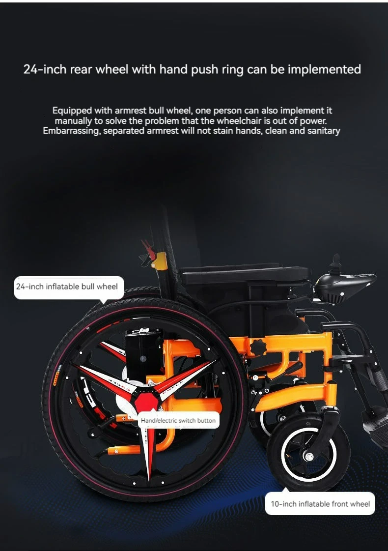 Electric Dual Mode Standing Up Handicapped Wheelchair Standing Power ...