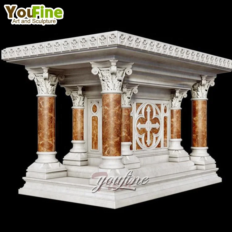 Hand Carved Religious Catholic Modern Marble Church Altar Table - Buy ...