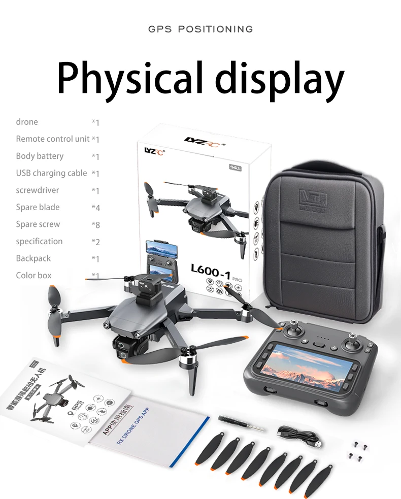 HOSHI L600-1 Pro Drone - 4K HD, Obstacle Avoidance, Foldable