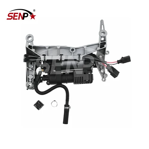 Air Suspension Compressor Pump W/ Bracket For Porsche Cayenne ...