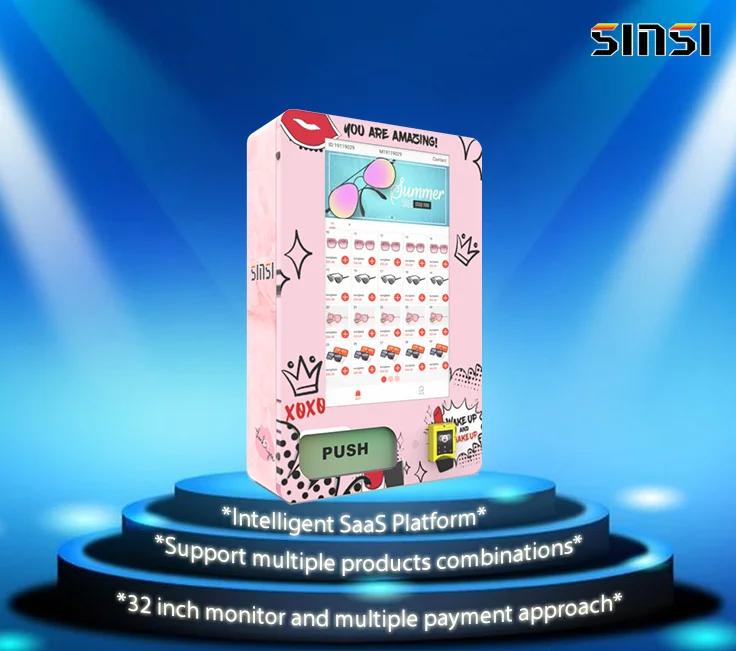 Mini Beauty Vending Machine Card Reader Banknote Reader Wall-mounted ...