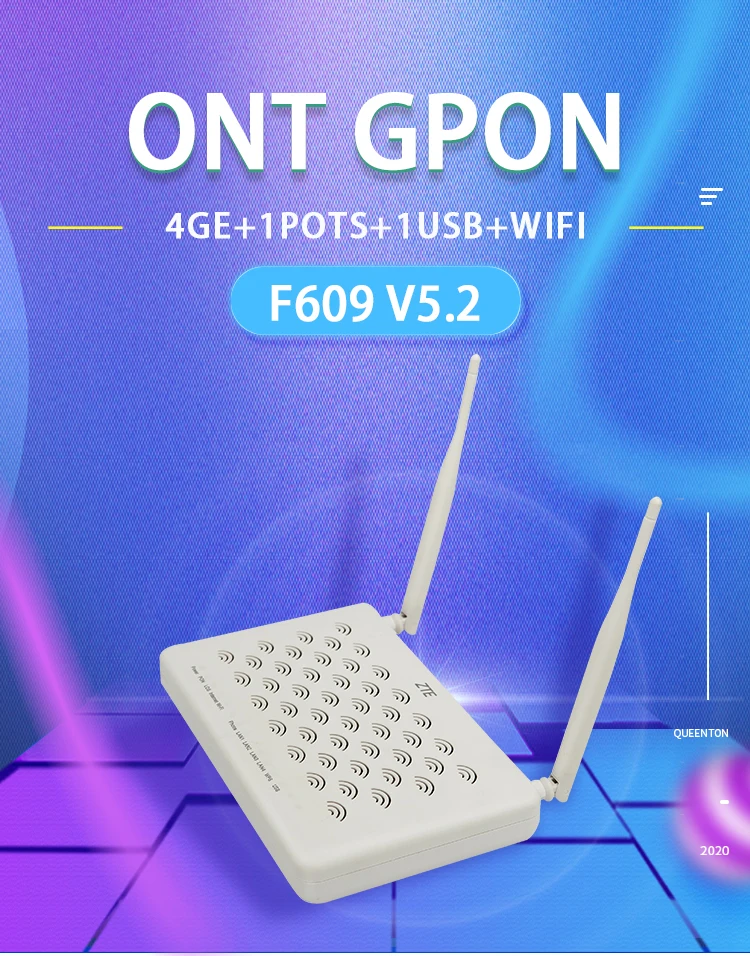 GPON EPON XPON ONU ONT F609V5.2 F609V3bridge Support 4GE+dual band WIFI ...