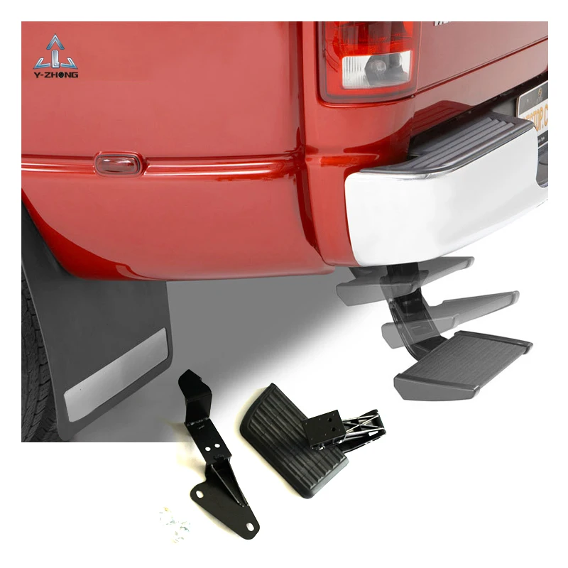 Retractable Black Steel Tailgate Step Bed Step Rear Step T-step For ...
