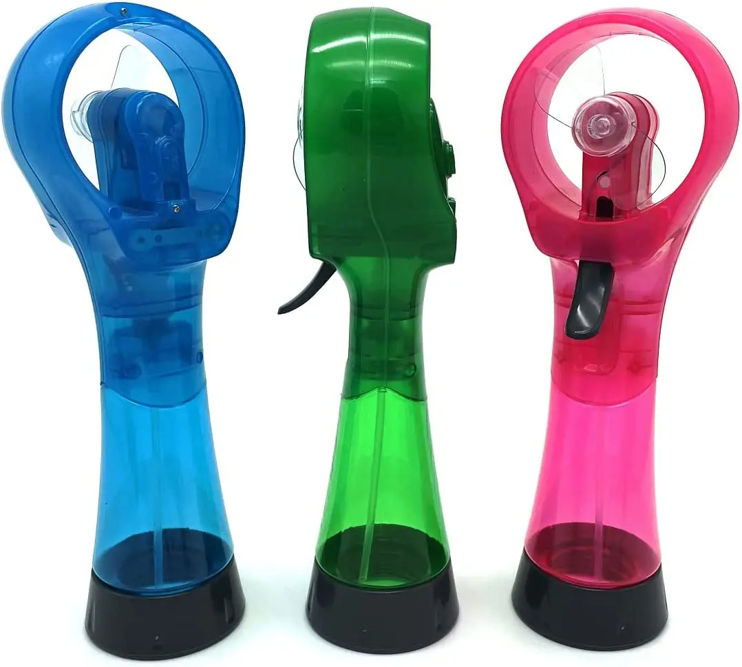 Multi Color 3 Speed 350ml Water Spray Small Fan 2aa Batteries Portable ...
