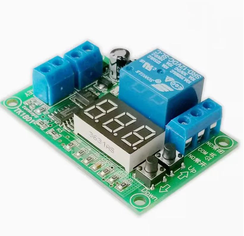 3-digit time display relay module triggers start timing stop dynamic display button adjustment ...
