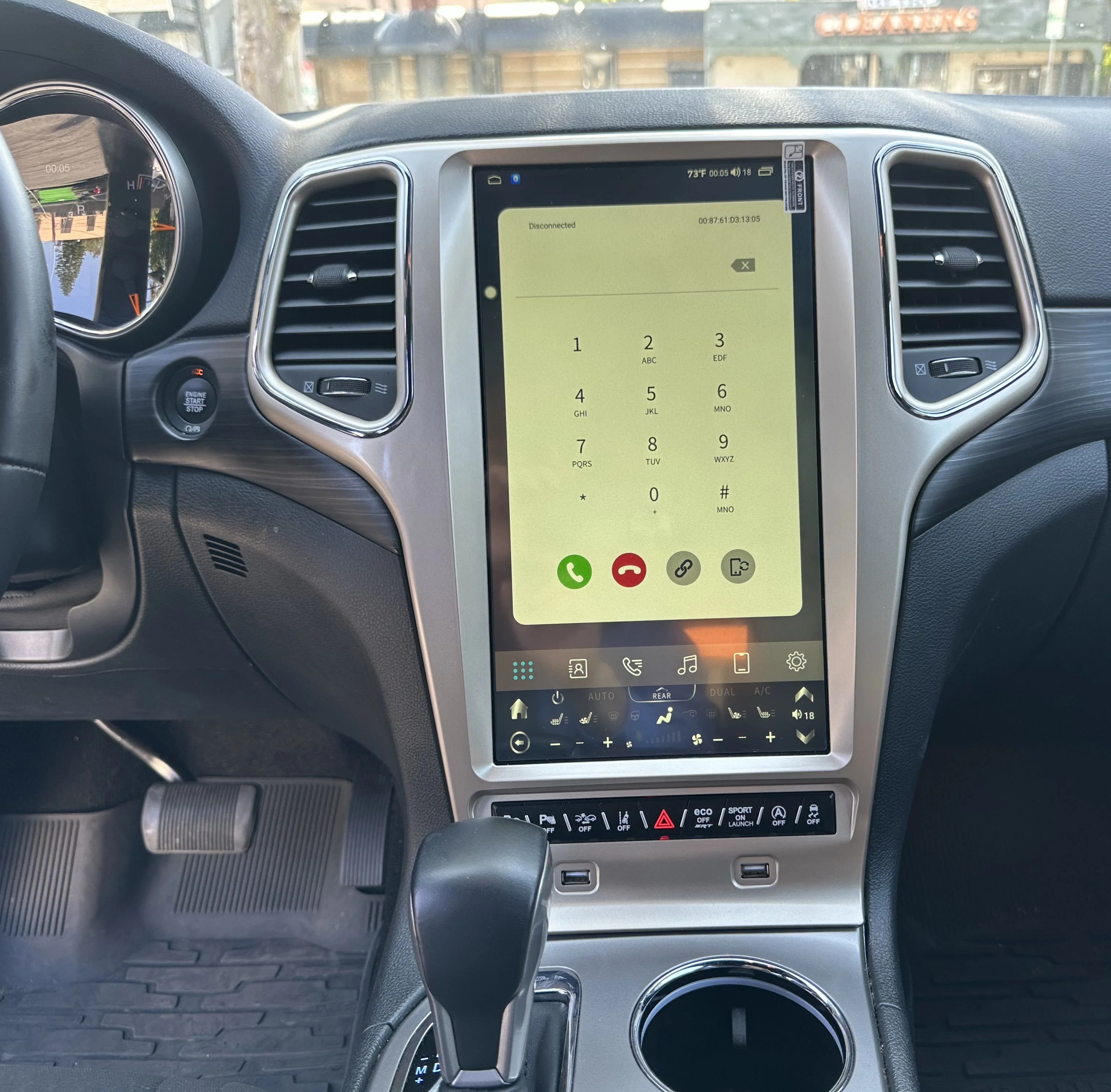 Android Head Unit - Tesla Style Screen Radio for Jeep 2014-2022