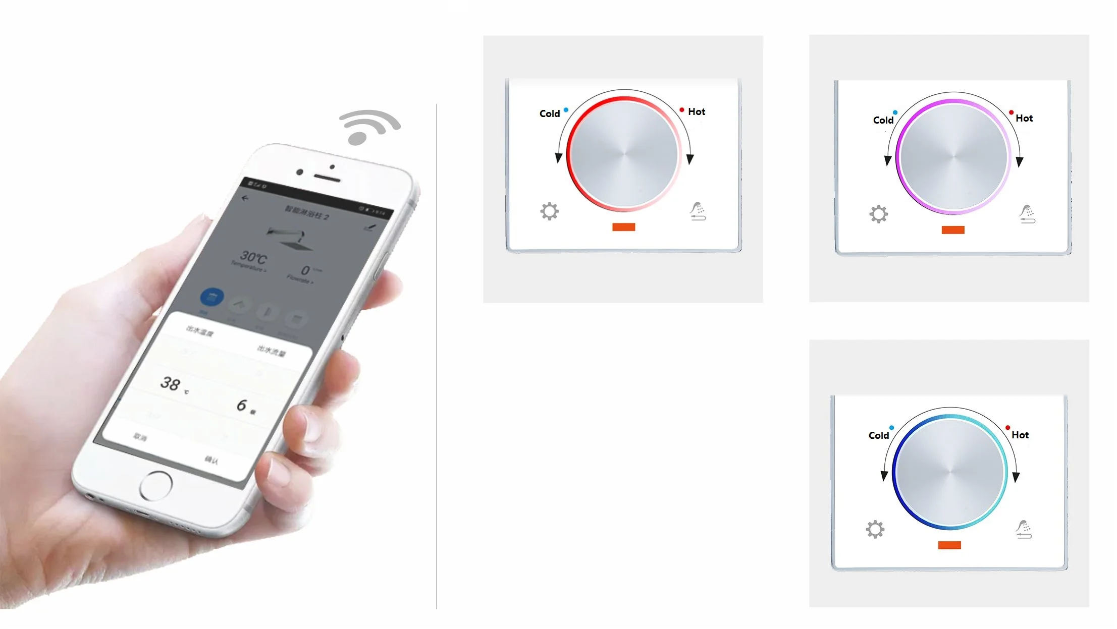 SJ-H202B Smart Digital Thermostatic Shower Controller