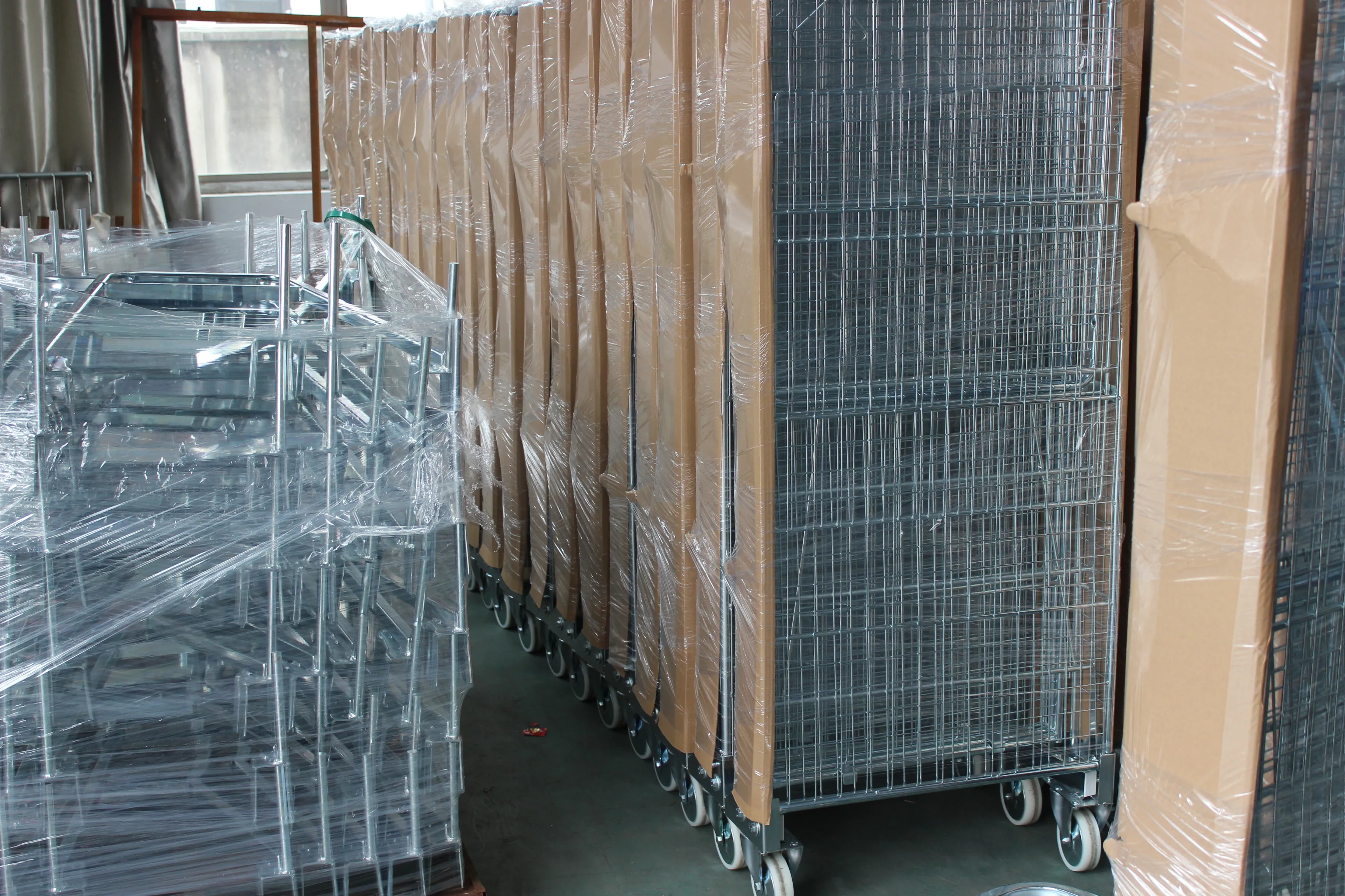 Customizable Heavy-Duty Steel Foldable Trolley Roll Cage