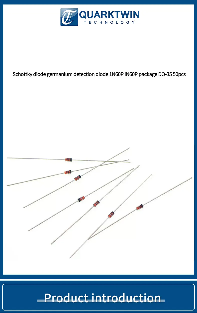 Schottky Diode Germanium Detection Diode 1n60p In60p Package Do 35