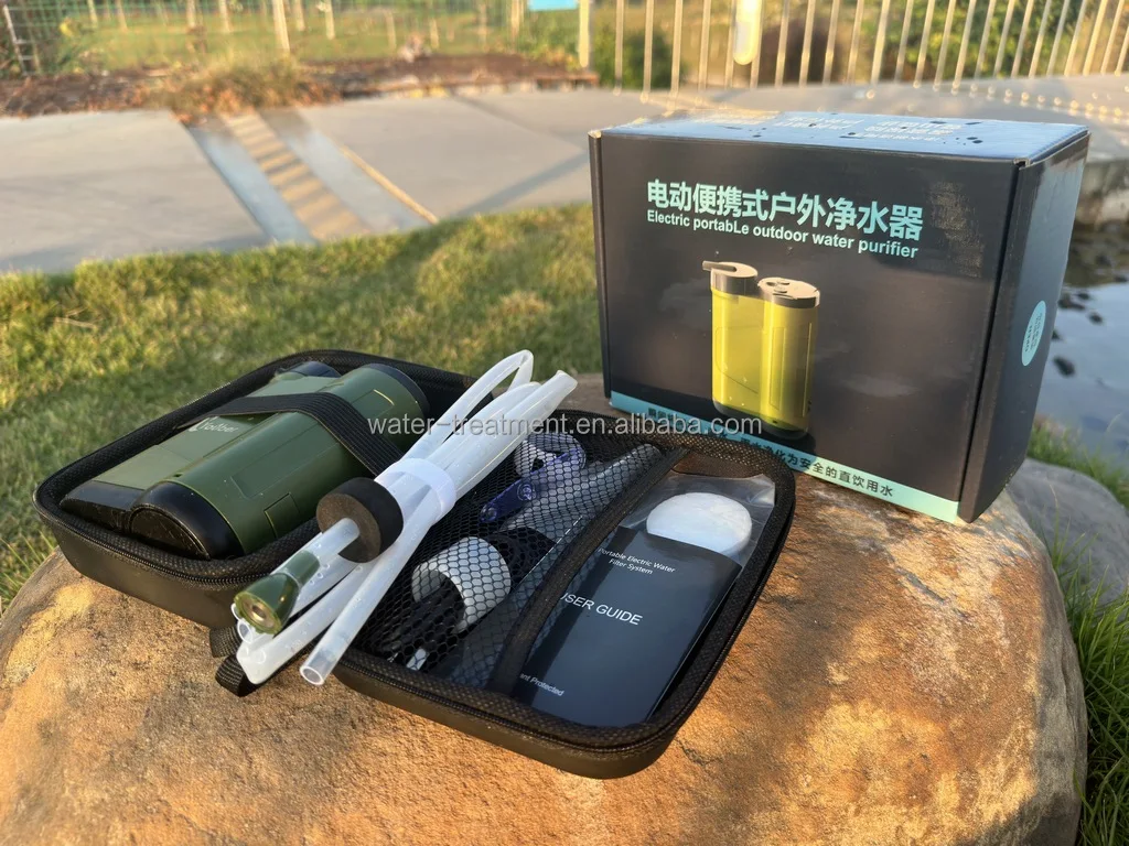 Camping Water Filter 3-in-1 Solar Water Filter With Hand Pump ...