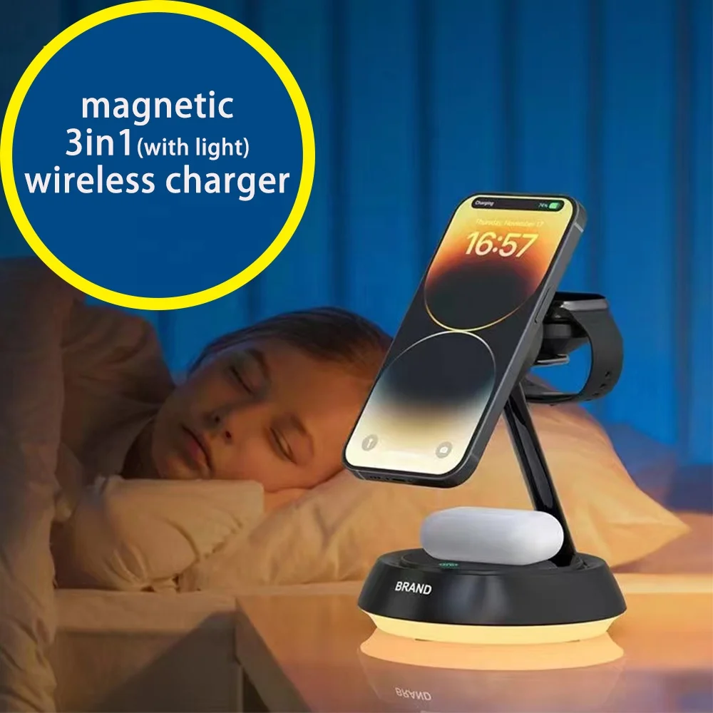 Qi2 Fast Wireless Charging Module All Phones 3in1 Three In One 3 In 1