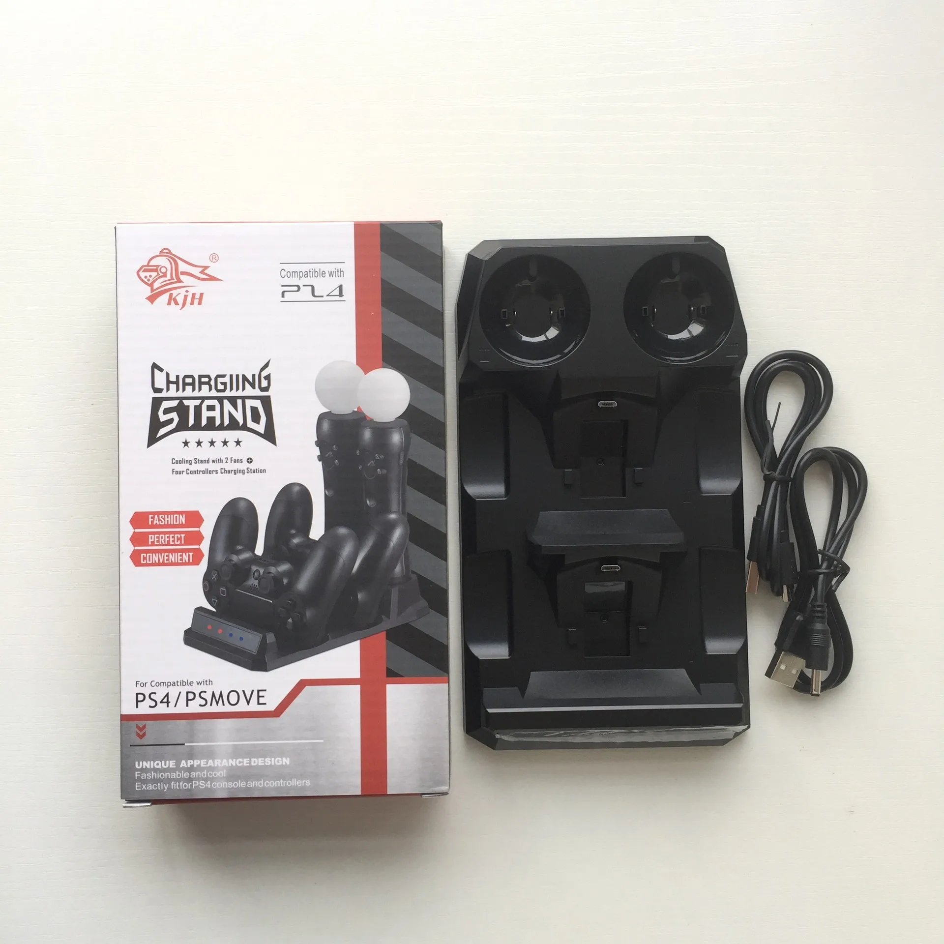 4 in 1 Stand Double Charging Dock Station for Ps4 Wireless Controller ...