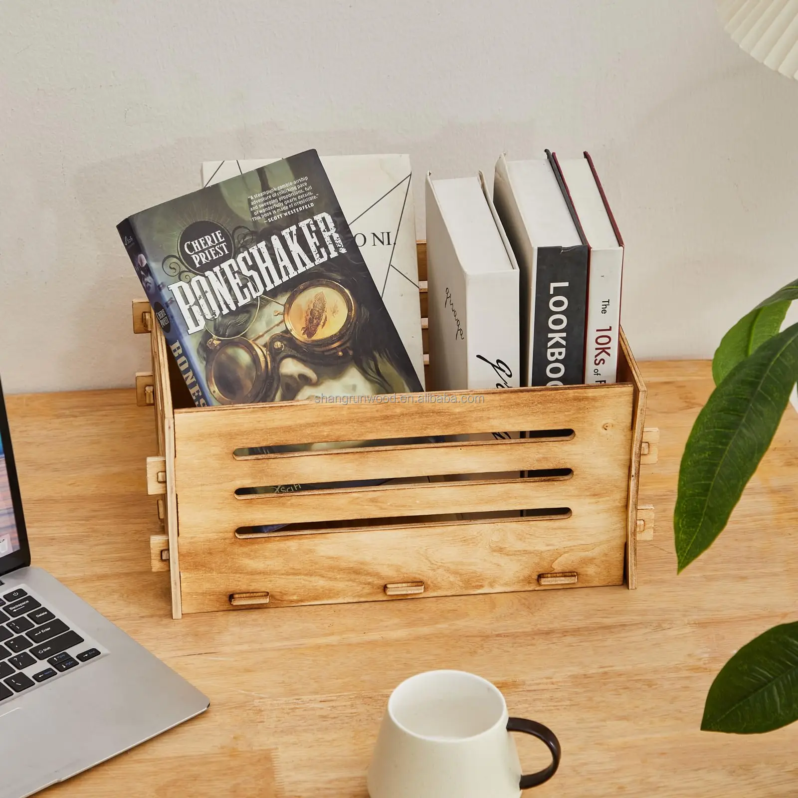 Antique Brown Handmade Wooden Crate Storage Rustic Home Boxes Set Of 3 ...