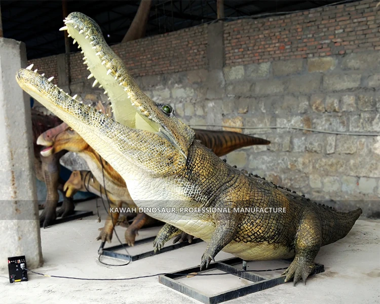 Life-size Sarcosuchus Model - Dinosaur Animatronic Statues