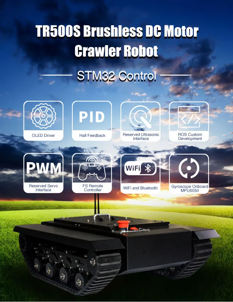 TR500S Custom 50kg Payload Remote Control ROS off-Road Platform