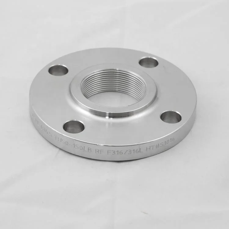 Ansi B16.5 150 Lb 2 Inch Pipe Flange 316 Stainless Steel Threaded ...