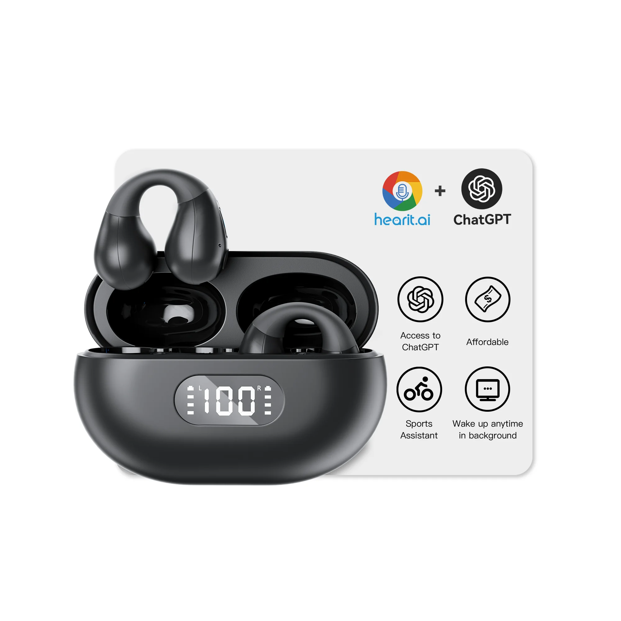 AI Powered Ear Gadgets ai chat talkie Smart Audio Product Customization ...