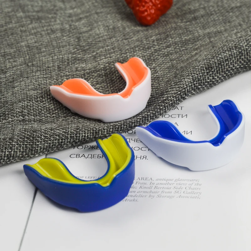 Two Layers Mouth Guard Eva Material Kids Adults Protection Sports ...