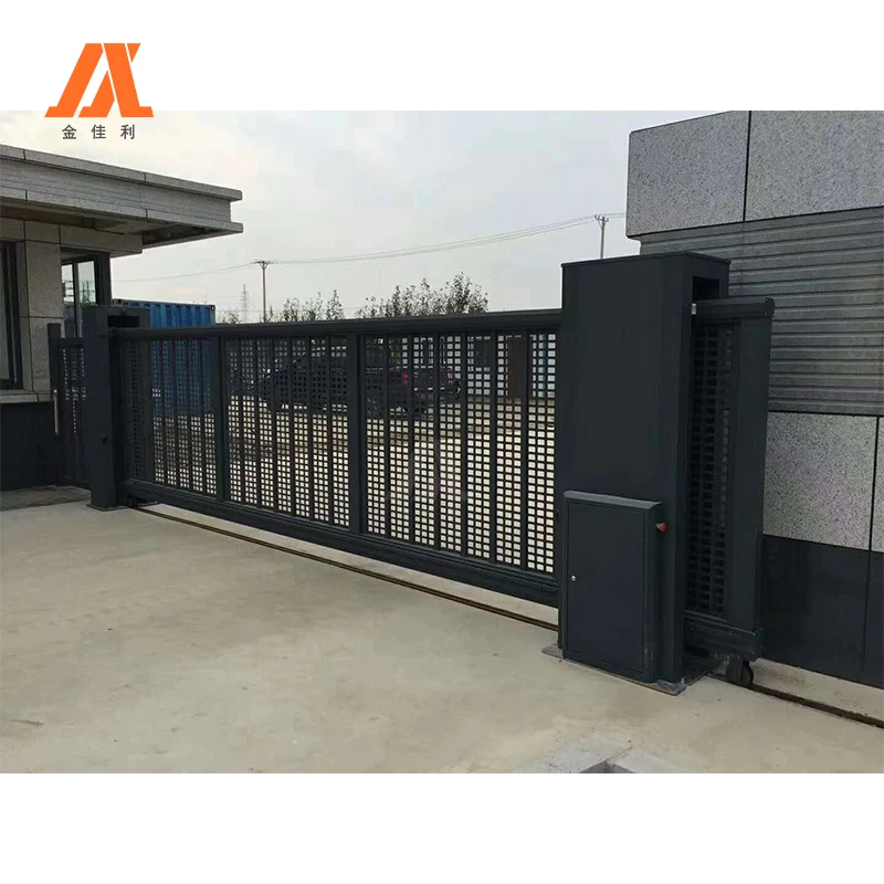 Aluminium Cantilever Sliding Gate Factory Main Gate Of Security Gate ...