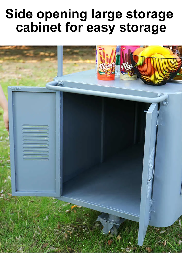 Customized Food Snack Cart - Durable & Versatile Vending