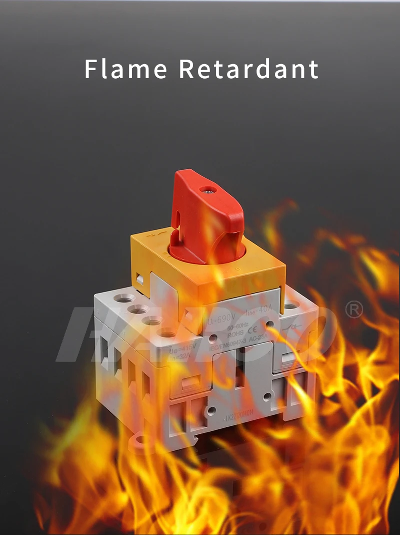 20A 32A 63A 3 Phase AC Isolator Switches IP66 for Industrial Power ...