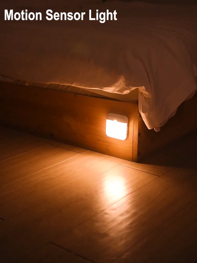 Indoor Wall Dimmer Rechargeable Stick On Motion Sensor Lights Led Night Lamps For Wardrobe ...