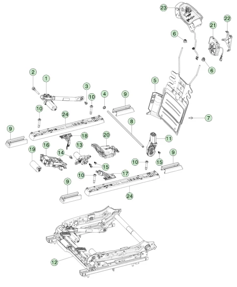BAINEL Seat Control Actuator Motor for TESLA Model S/X