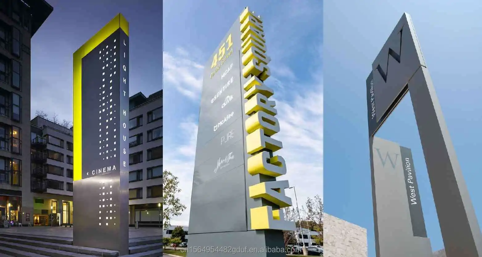 Custom Lar Waterproof LED Pylon Signs for Wayfinding