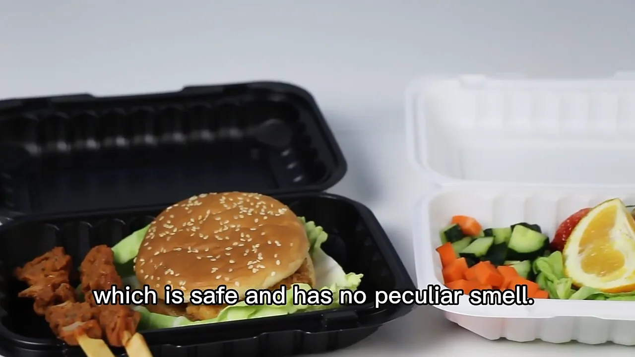 Mfpp Mineral Filled Plastic Fast Meal Disposable Lunch Box Pp Clamshell ...