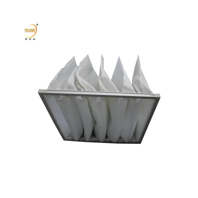 Industrial Air Filter F5 Synthetic Fiber Media Pocket HVAC Air Pre ...