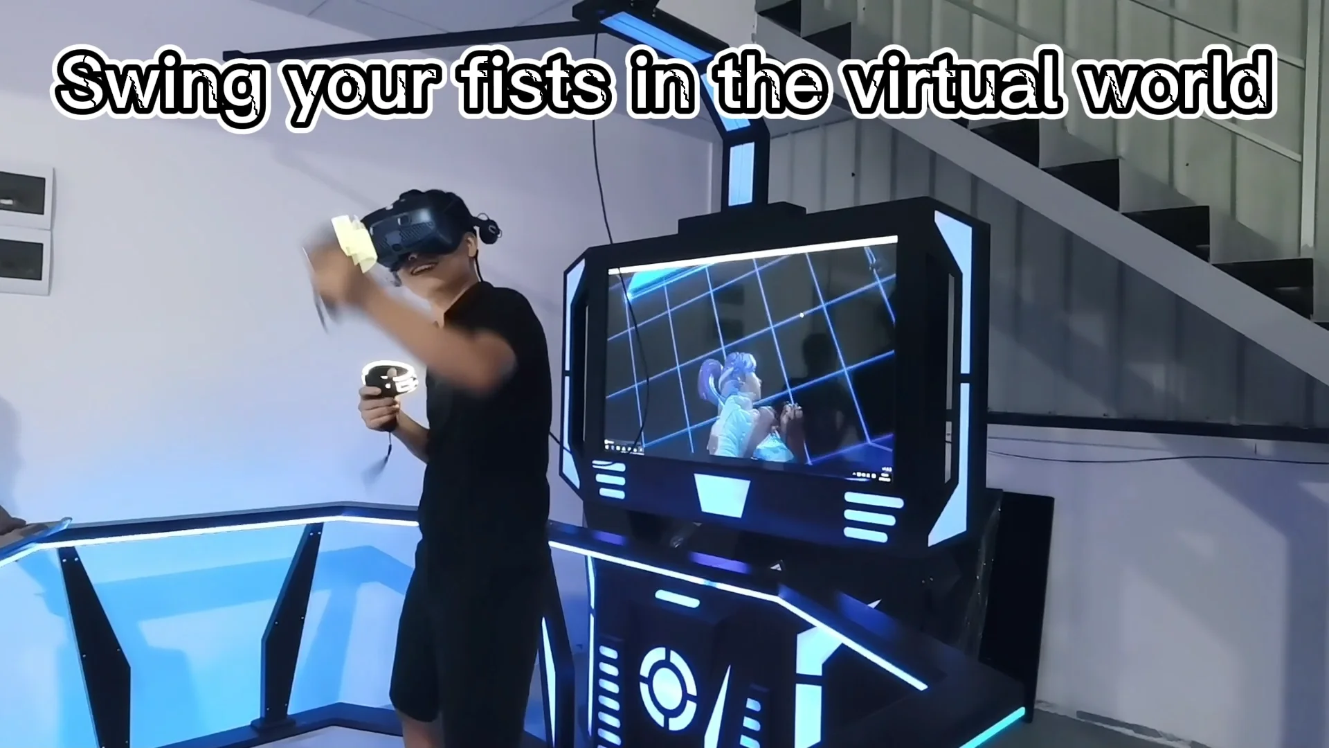 Virtual Reality Platform 9D VR Flight Simulator Platform Big Screen VR ...