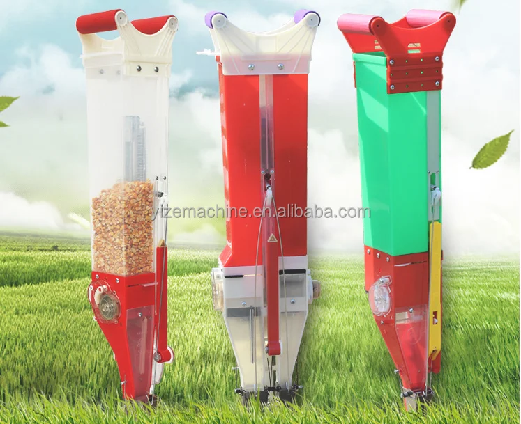 Manual Portable Corn Planter Seeder with Fertilizer | Hand Held ...