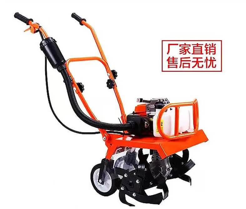 Micro-tiller Cultivator Small Rotary Tiller Agricultural Gasoline ...