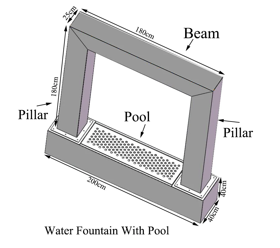 Rain Curtain Wall Water Fountain Waterfall Water Fountain Outdoor ...