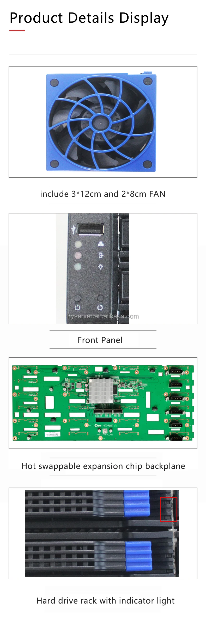 4U 24 Bays Storage Server Case - High Performance & Durability