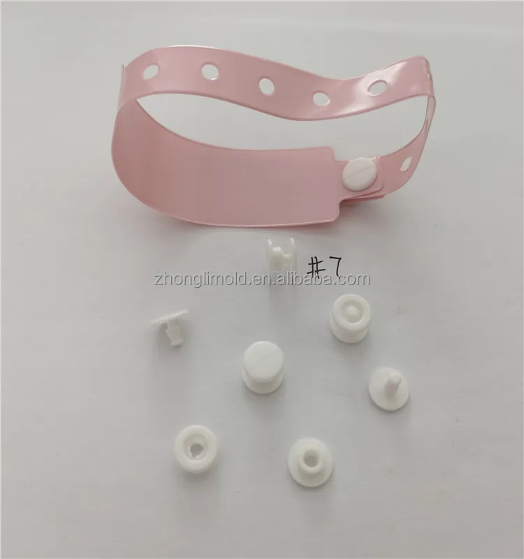 Plastic Snap Fasteners For Id Bands Medical Wristband Snap Button - Buy ...