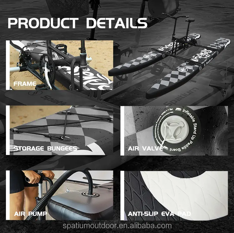 Spatium 2024 New Product Inflatables Water Bike Bicycle Cycle Pontoon ...