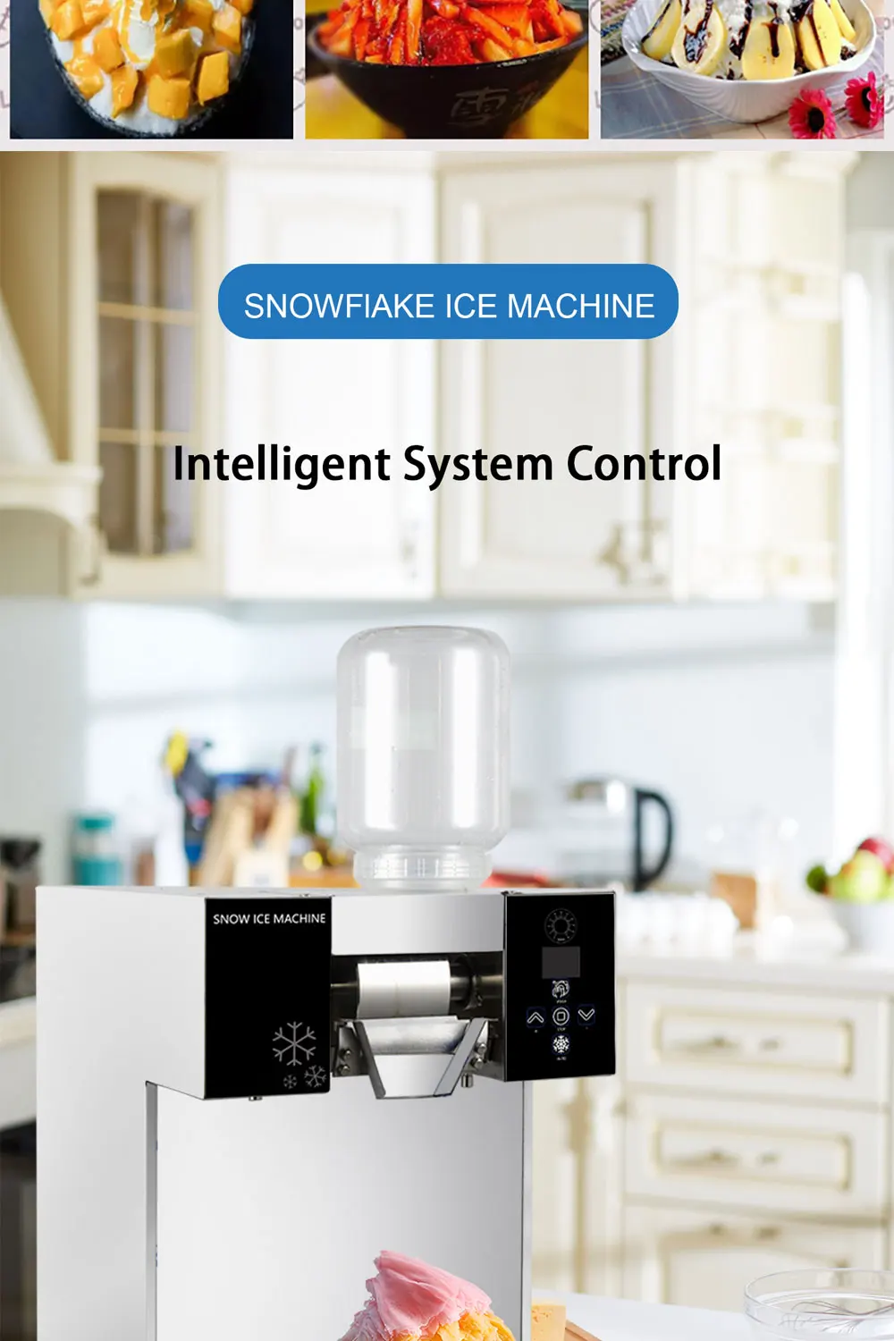 Hot Sale Bingsu Noodle Easy Operation Bingsu Machine Snowflake Ice ...