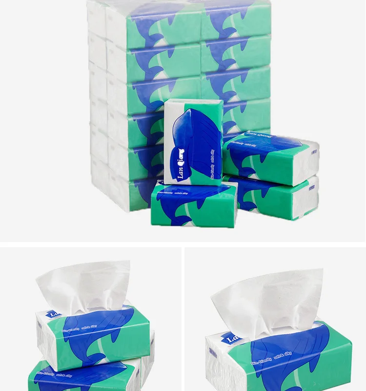 Soft Smooth Customized Logo 100% Virgin Pulp Tissue