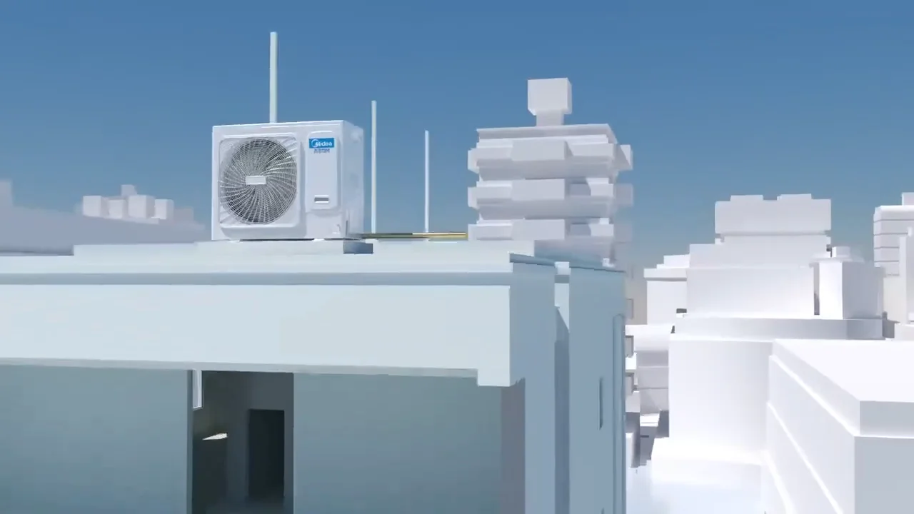 2.8kw~18kw Midea Atom Cassette Type Multi Zone Have System Central Air ...