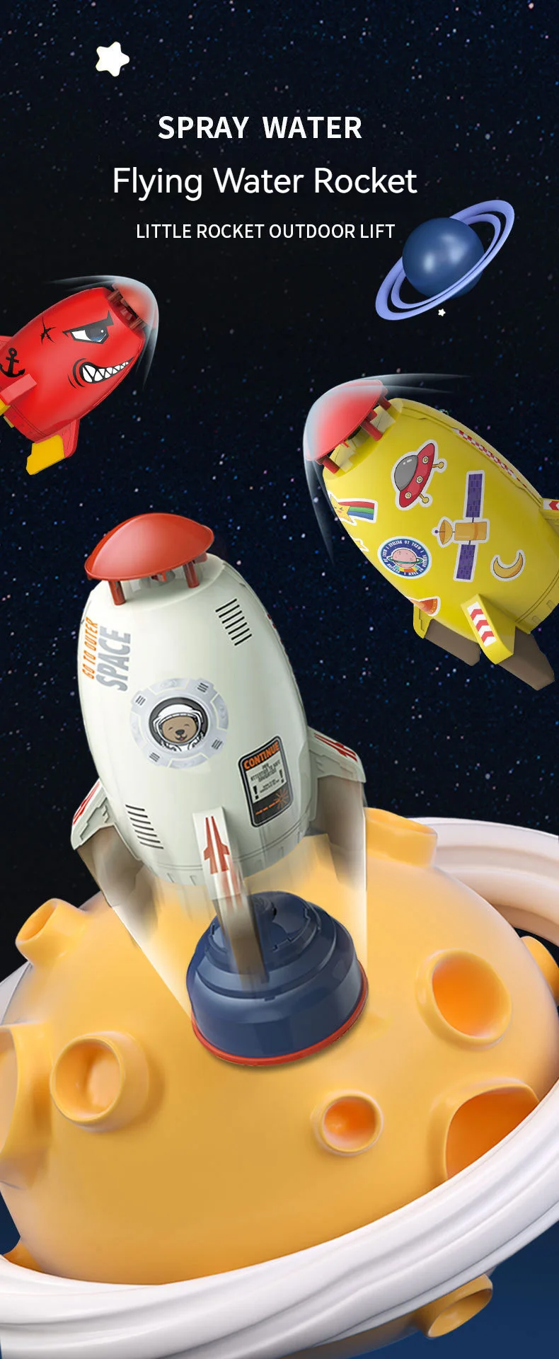 Hot Sale Spray Water Rocket Launcher Toy For Summer Outdoor Party Toys ...