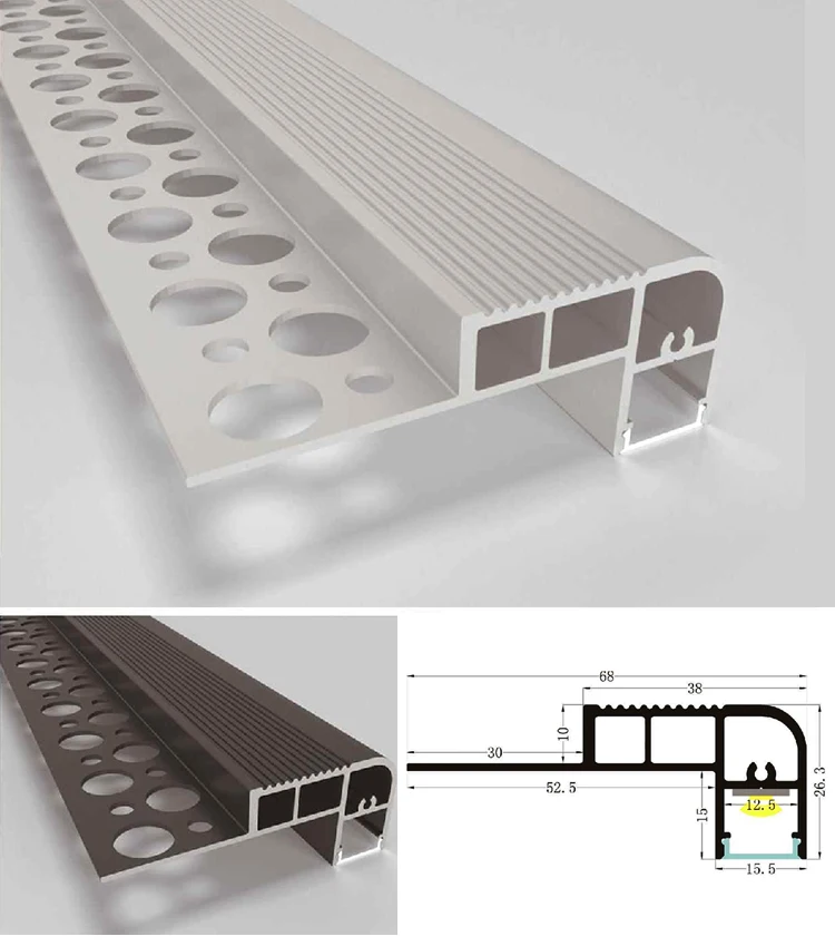 Stairs Led Profile Led Strip Stair Nosing Aluminium Profiles Light ...