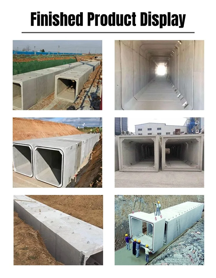 Square Concrete Box Culvert Moulds for Underground Pipe Gallery| Alibaba.com
