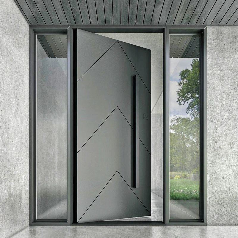 Bulletproof Front Exterior Big Automatic Iron Doors Exterior Modern ...